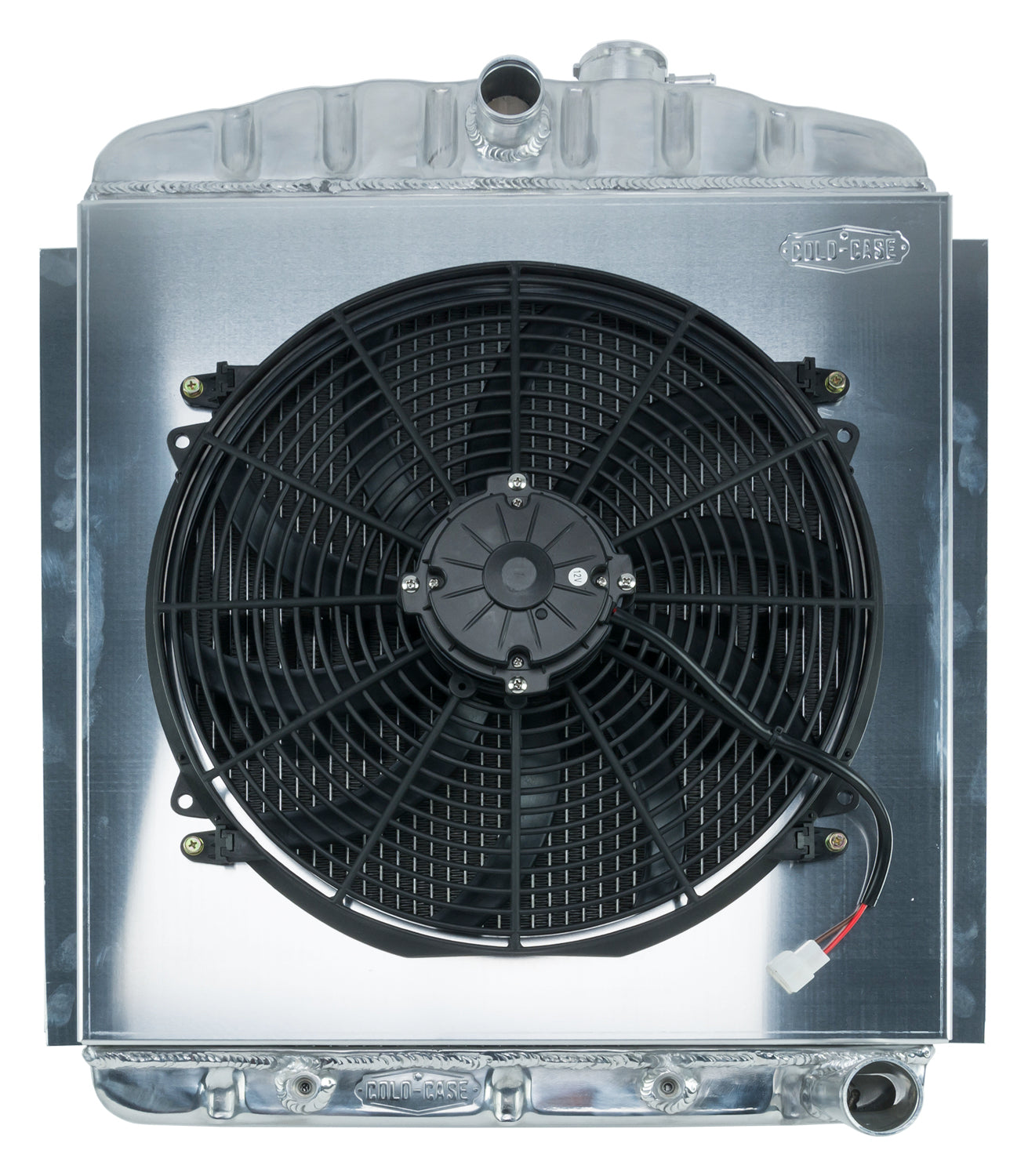 47-54 Chevy Truck Aluminum Radiator And 16 Fan Kit Cold Case Radiators ...