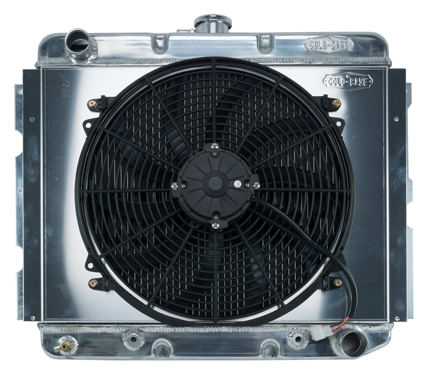 68-73 B,C,E Body BB Aluminum Performance Radiator And 16 Inch Fan Kit ...